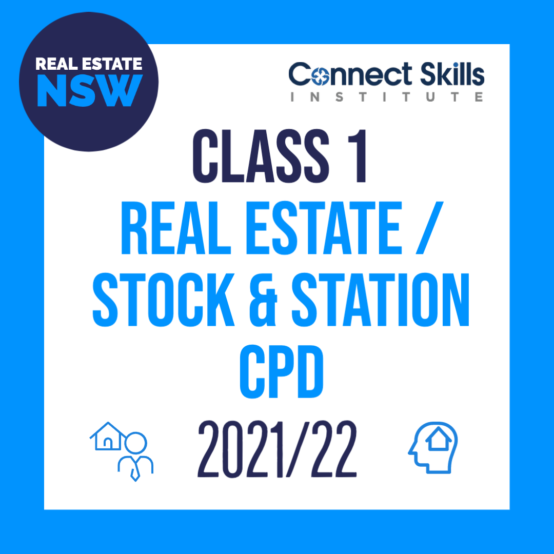 CPD NSW 2021/22 – Class 1 (Real Estate / Stock & Station) - Connect ...