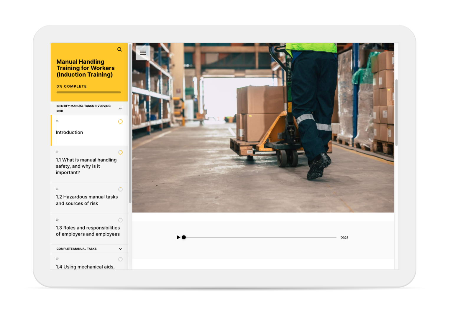 Manual Handling Training for Workers (Induction Training) - Online ...